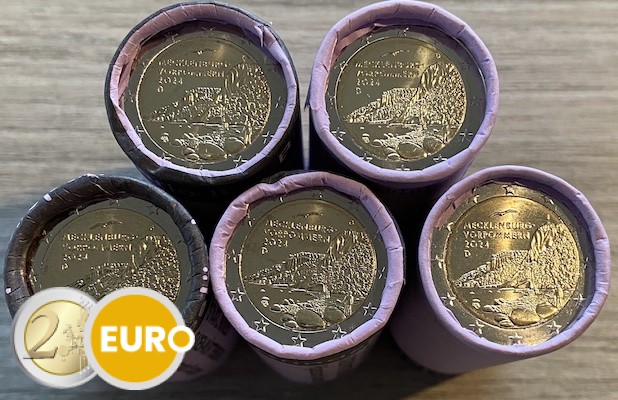 Rolls 2 euro Germany 2024 ADFGJ Mecklenburg-Vorpommern ...